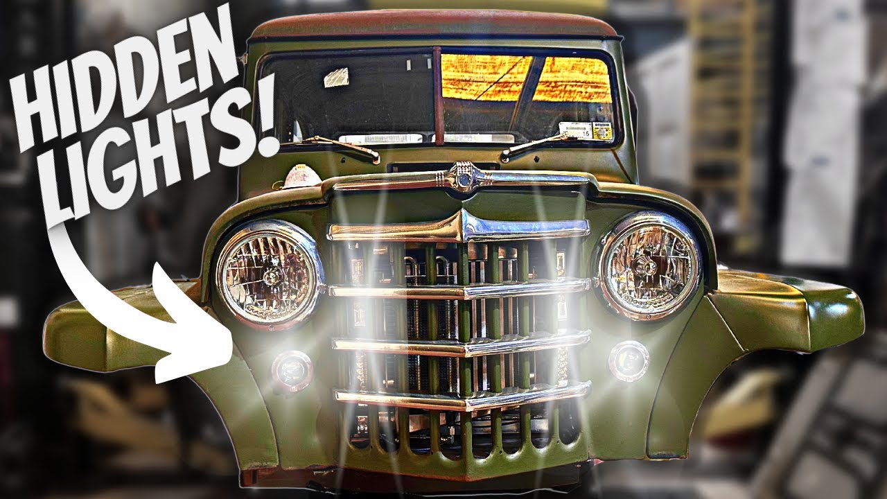 Hidden Off Road LED Lights On Chassis Swap Willys Wagon Jeep! (Willys14 ...