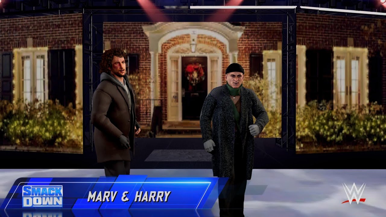 WWE 2K24 (PS5) | Kevin vs Marv & Harry | Handicap Match | Home Alone ...