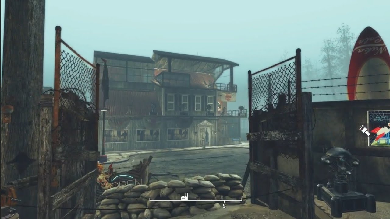 Fallout 4 Echo Lake Nuka World Raider Outpost - YouTube