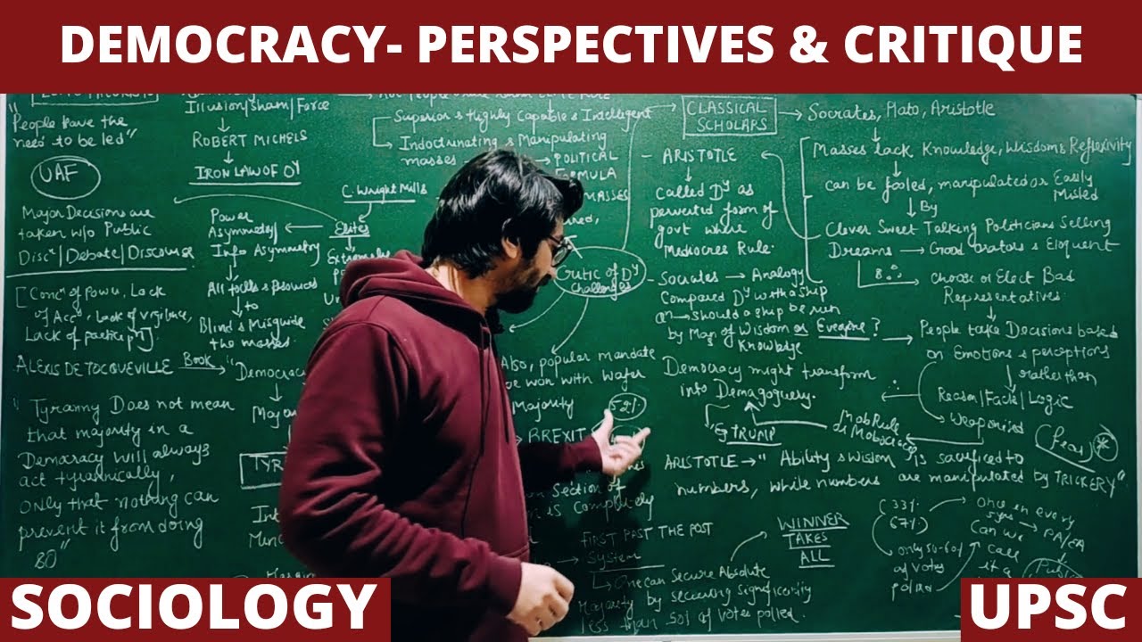 Lec 99: Democracy - Perspectives and Critique #sociology #democracy # ...