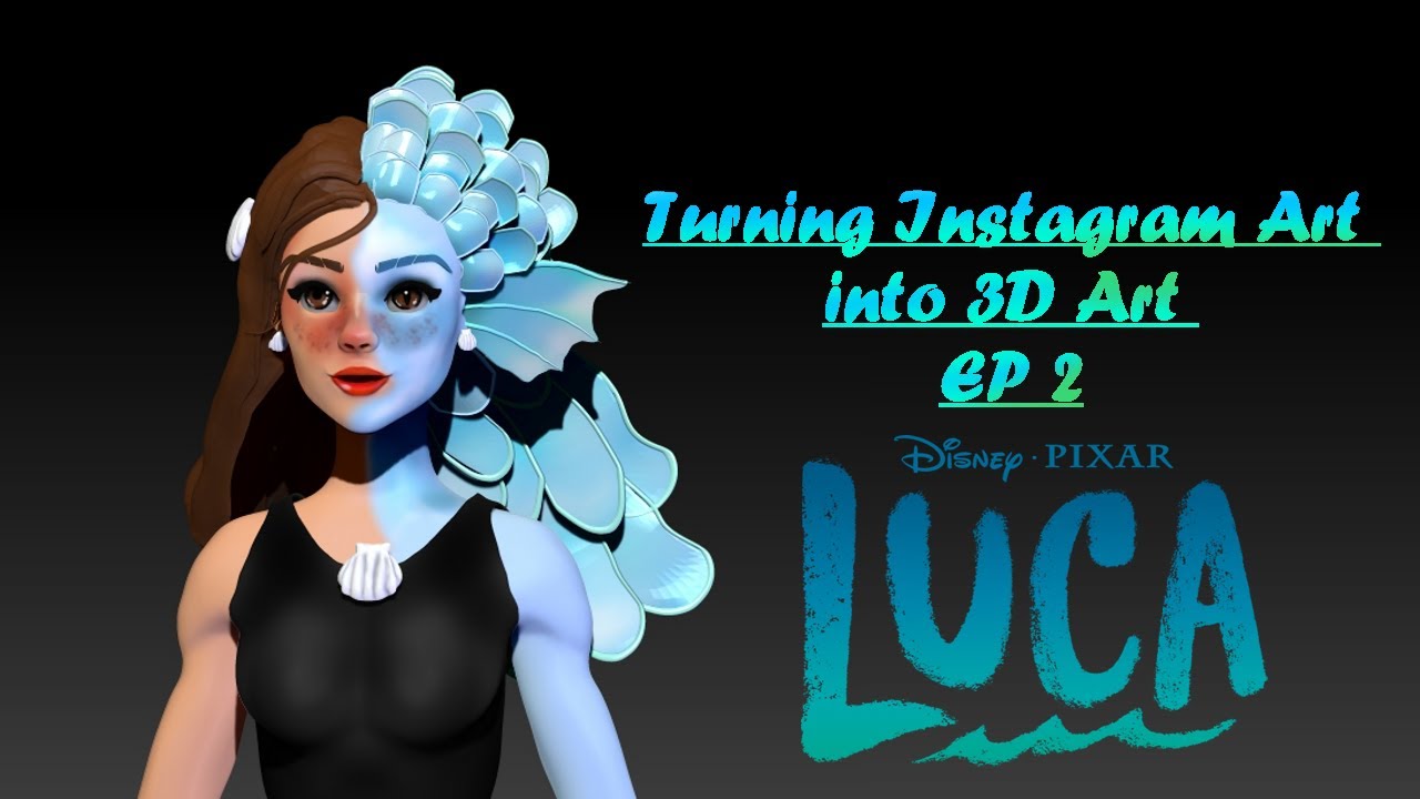 Disney Luca style girl character creation in Z Brush - YouTube