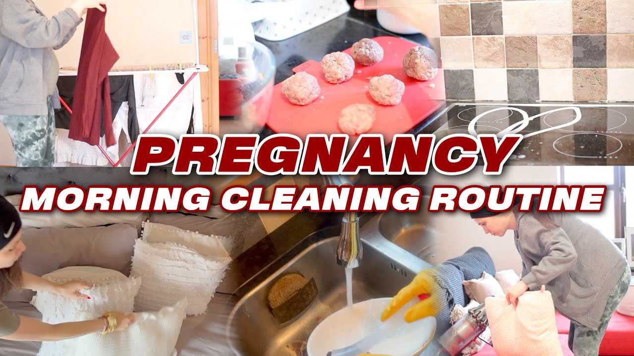 PREGNANCY MORNING CLEANING ROUTINE | GIULIA CENCE - YouTube