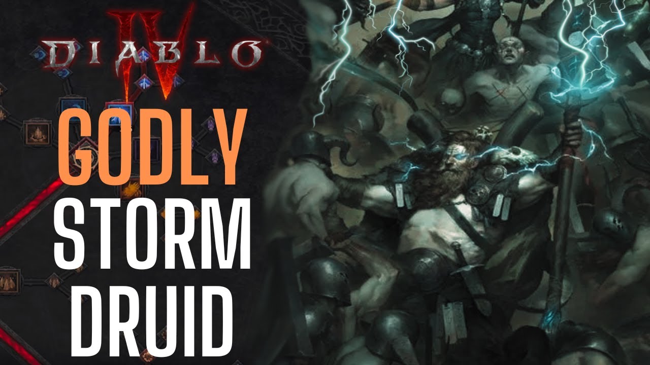Diablo 4 GOD OF STORM Druid - Endgame Lightning Storm Guide - YouTube