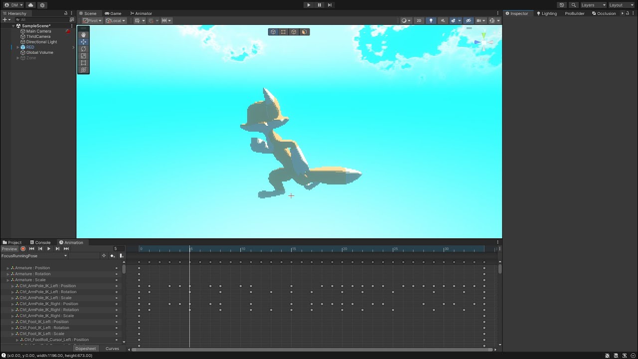 Testing main character animation - YouTube