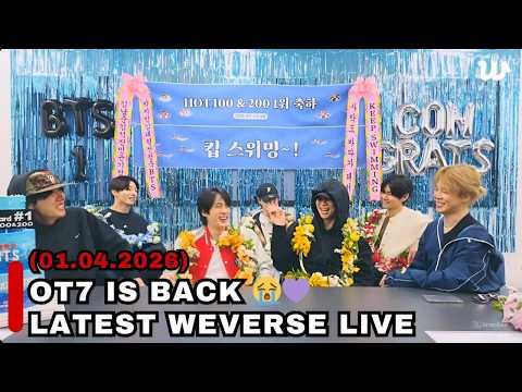 🔴[MULTI SUB] LATEST OT7 LIVE! 😱 BTS Full Gathering on Weverse (01 April 2026)!