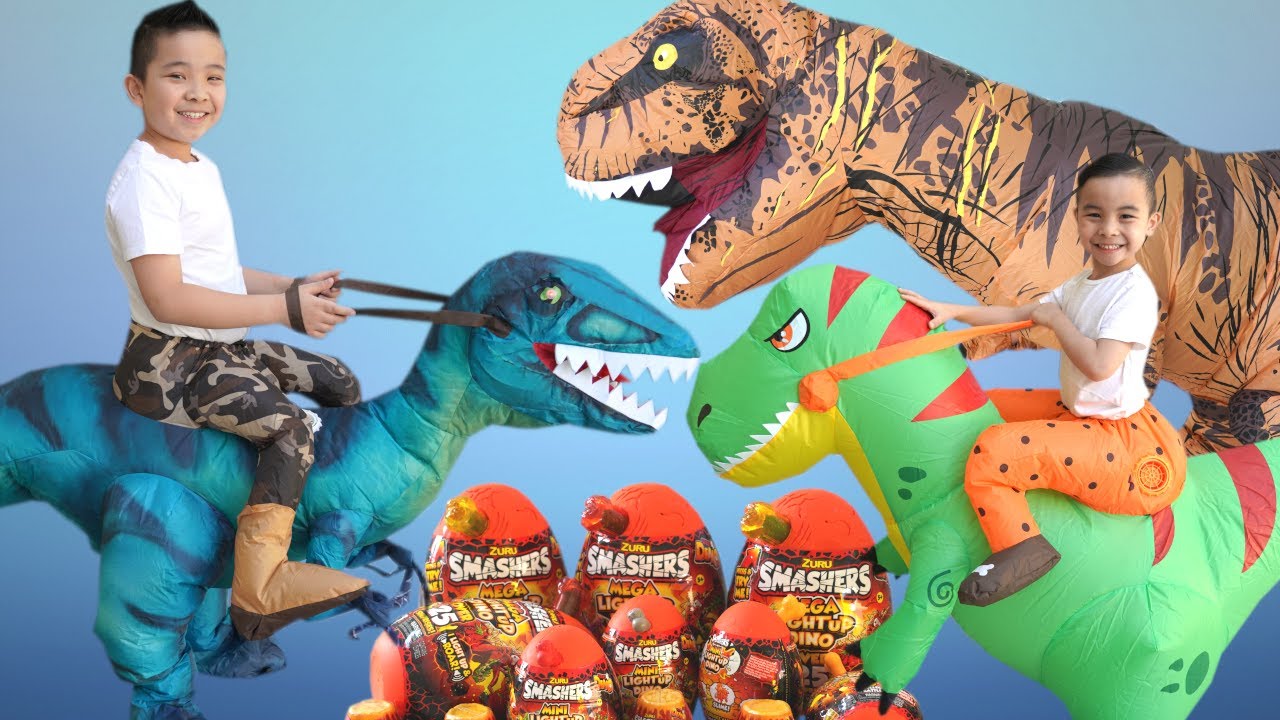 Our Dino Egg Hunt Adventure CKN - YouTube