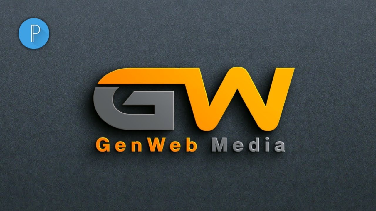GW logo design in pixellab |G W logo | how to make GM logo design ...