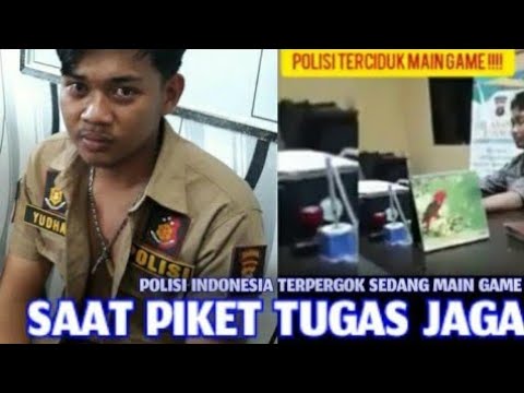 POLISI INDONESIA TERCIDUK SEDANG MAIN GAME SAAT PIKET TUGAS JAGA !!!! TikTok Lucu viral 2022