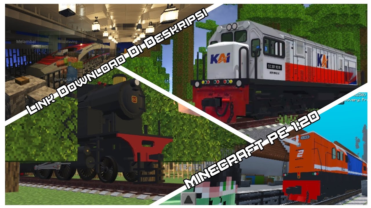 Kumpulan Kereta Api Realistis di Minecraft: Link download Dideskripsi ...