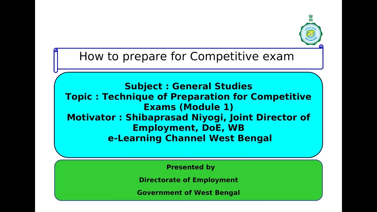 General Studies : Technique of Preparation for Competitive Exams ...