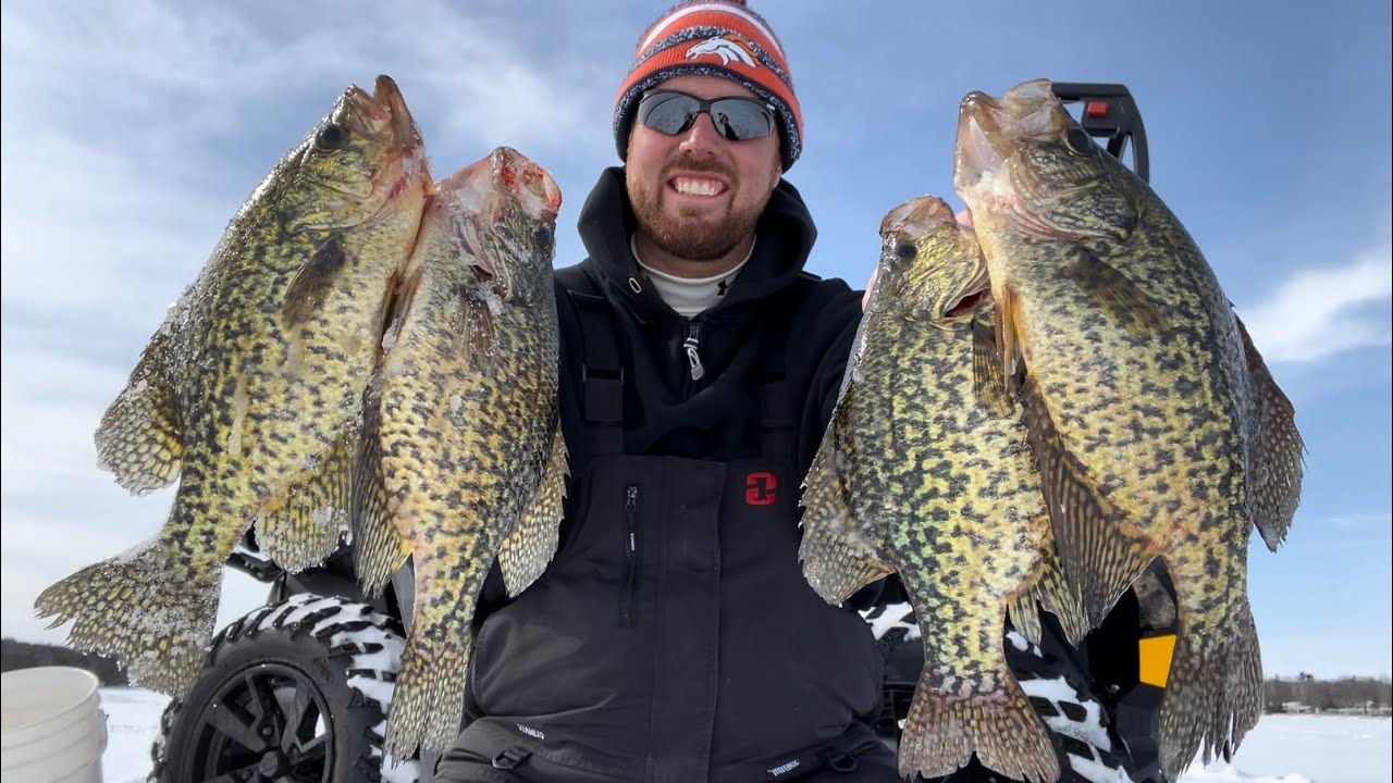 SHALLOW WATER PANFISH!!! (Tips & Tactics, Late Ice Fishing Crappies and ...