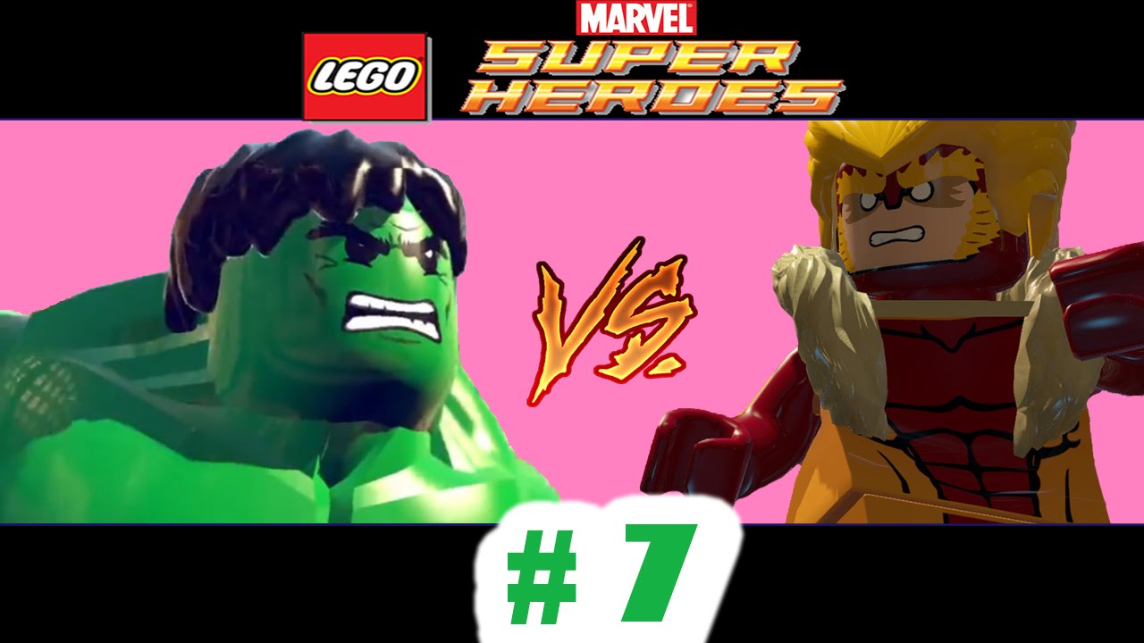 HULK vs. SABERTOOTH ★ Lego Marvel Superheroes #7 - YouTube