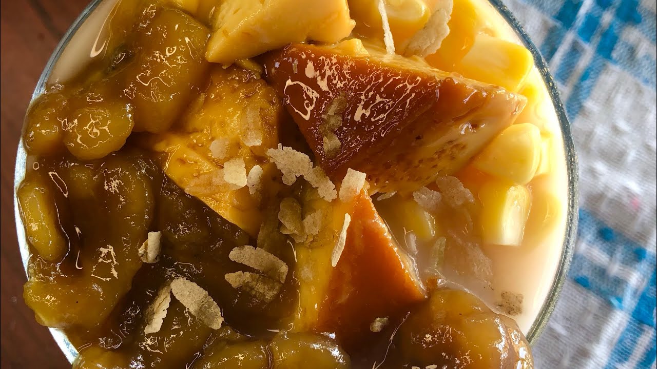 Saging mais con yelo sa isang baso - YouTube