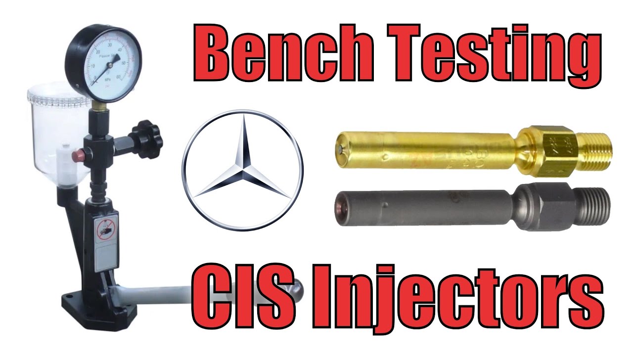 560SL - Bench Testing Bosch CIS Injectors - YouTube