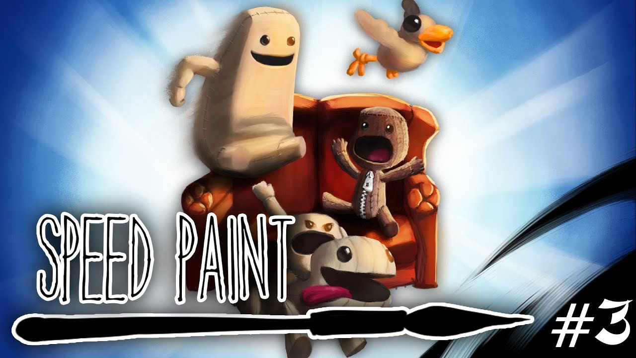 [LBP3] Speed painting - LittleBigPlanet 3 Family (Fanart) - YouTube