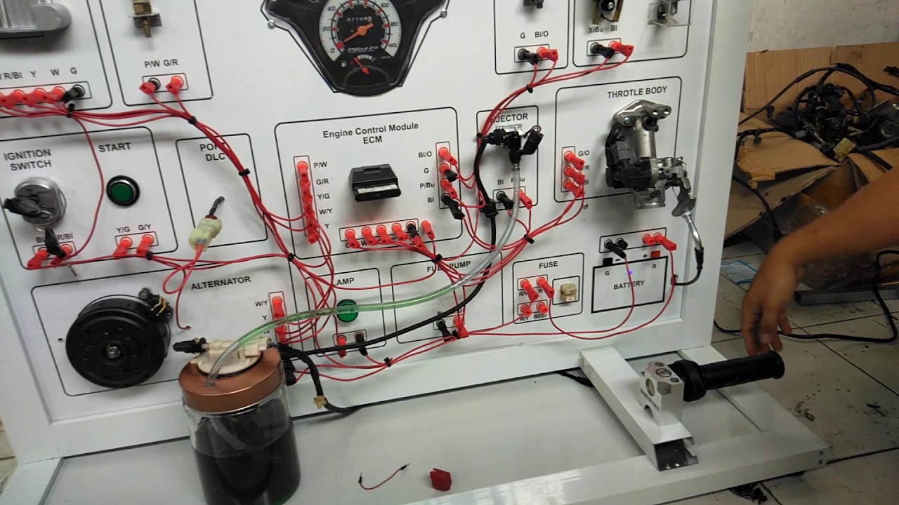 Simulator Sistem Injeksi Honda Beat Fi - YouTube