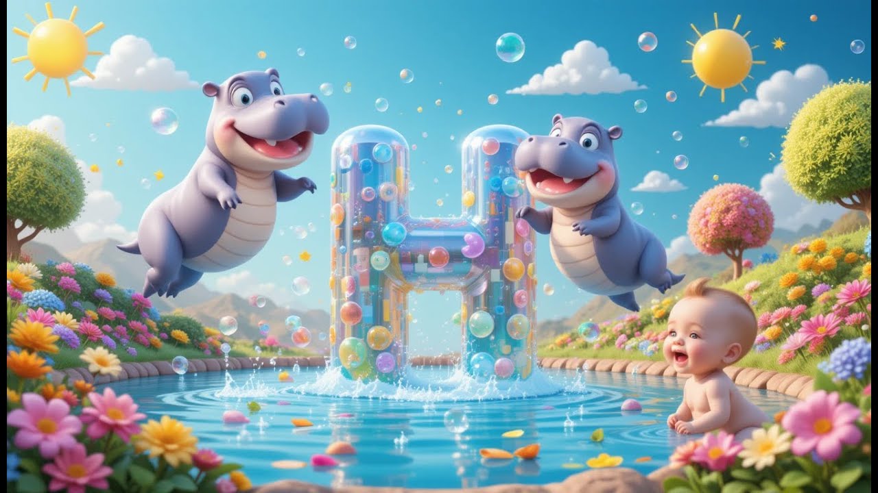 Hippo Counting | Learn Numbers 1 to 10 with Fun Animal Song for Kids ...