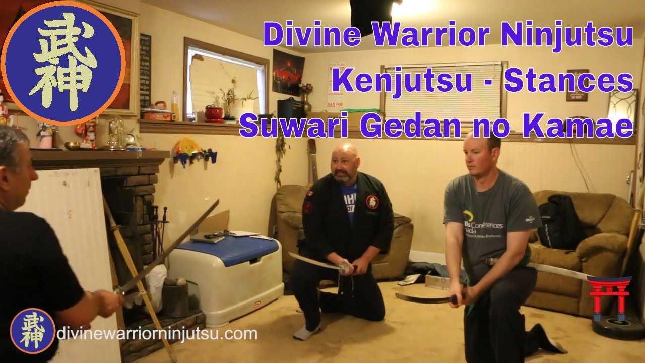 Kenjutsu 10 - Stances - Suwari Gedan no Kamae - YouTube