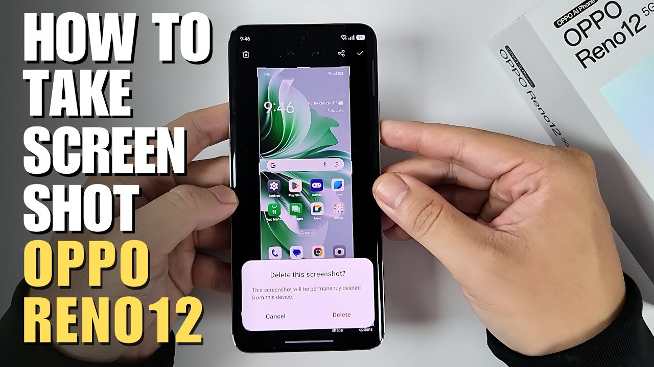 How to Take Screenshot Oppo Reno 12 5G - YouTube