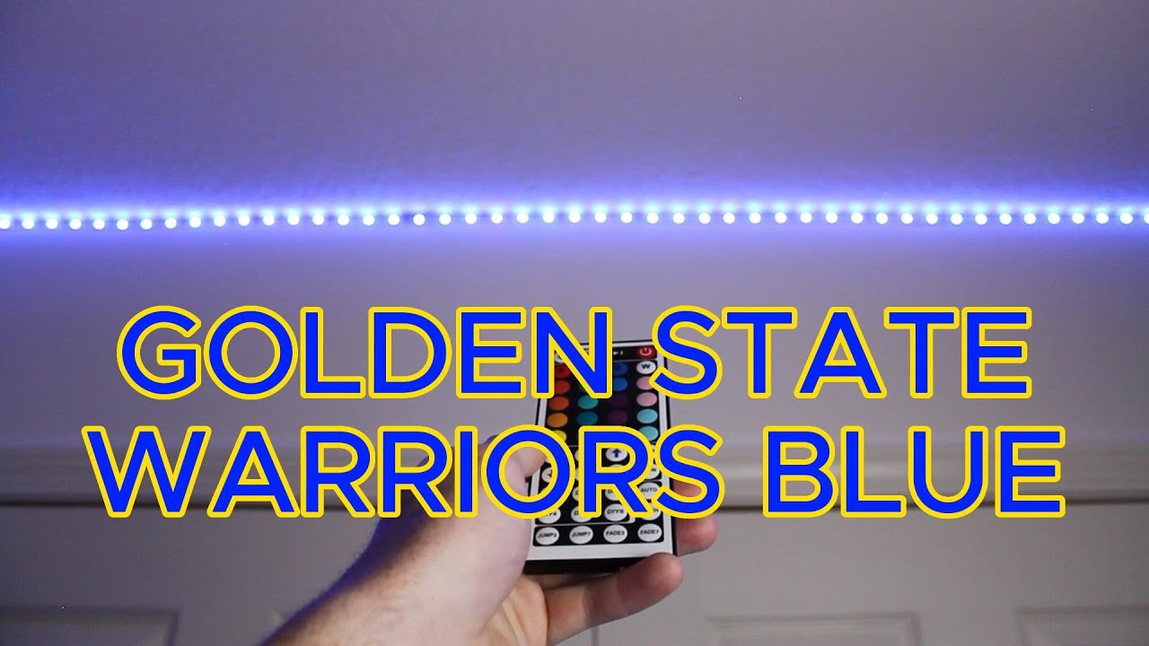 How to make GOLDEN STATE WARRIORS BLUE on LED light strips! - YouTube