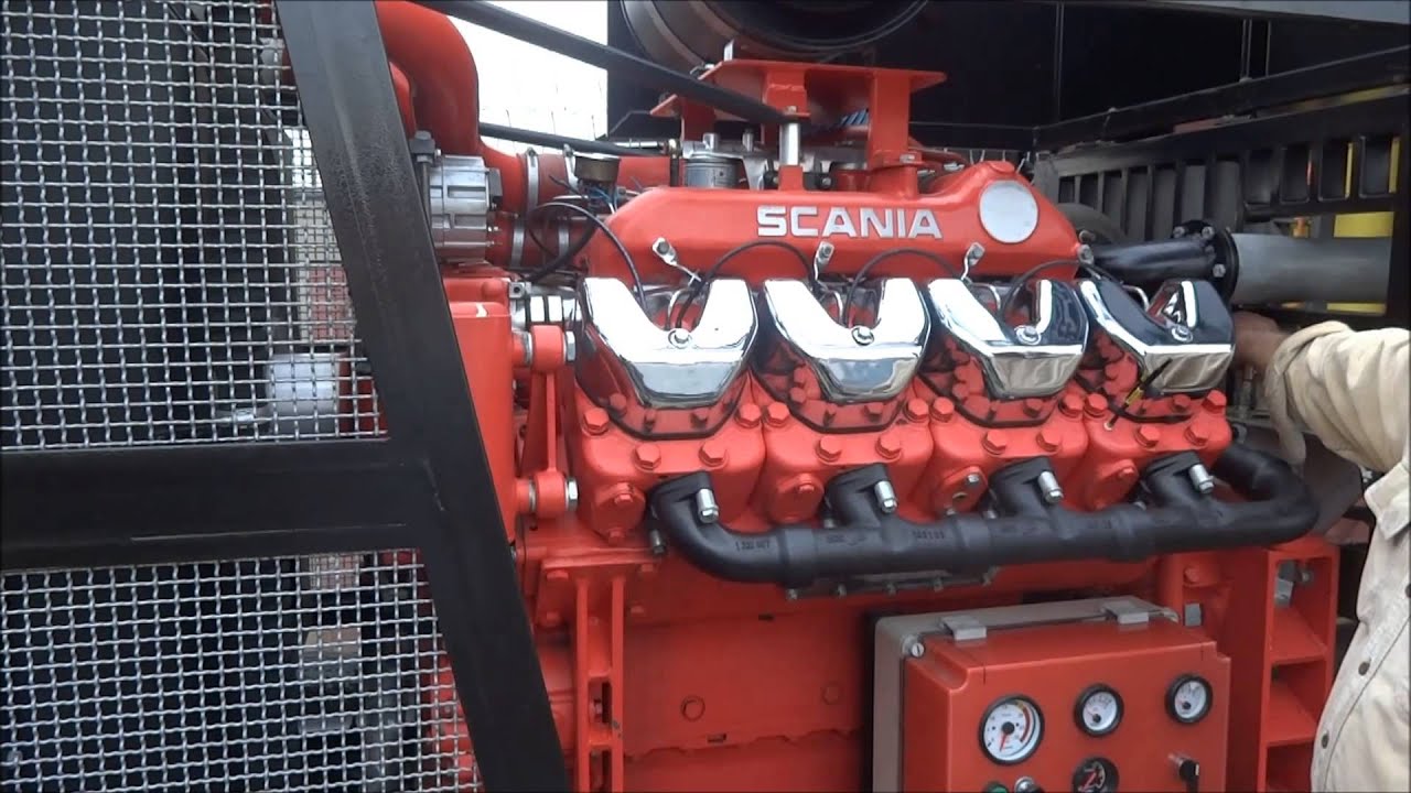 Motor Scania DSC 14 400cv - YouTube