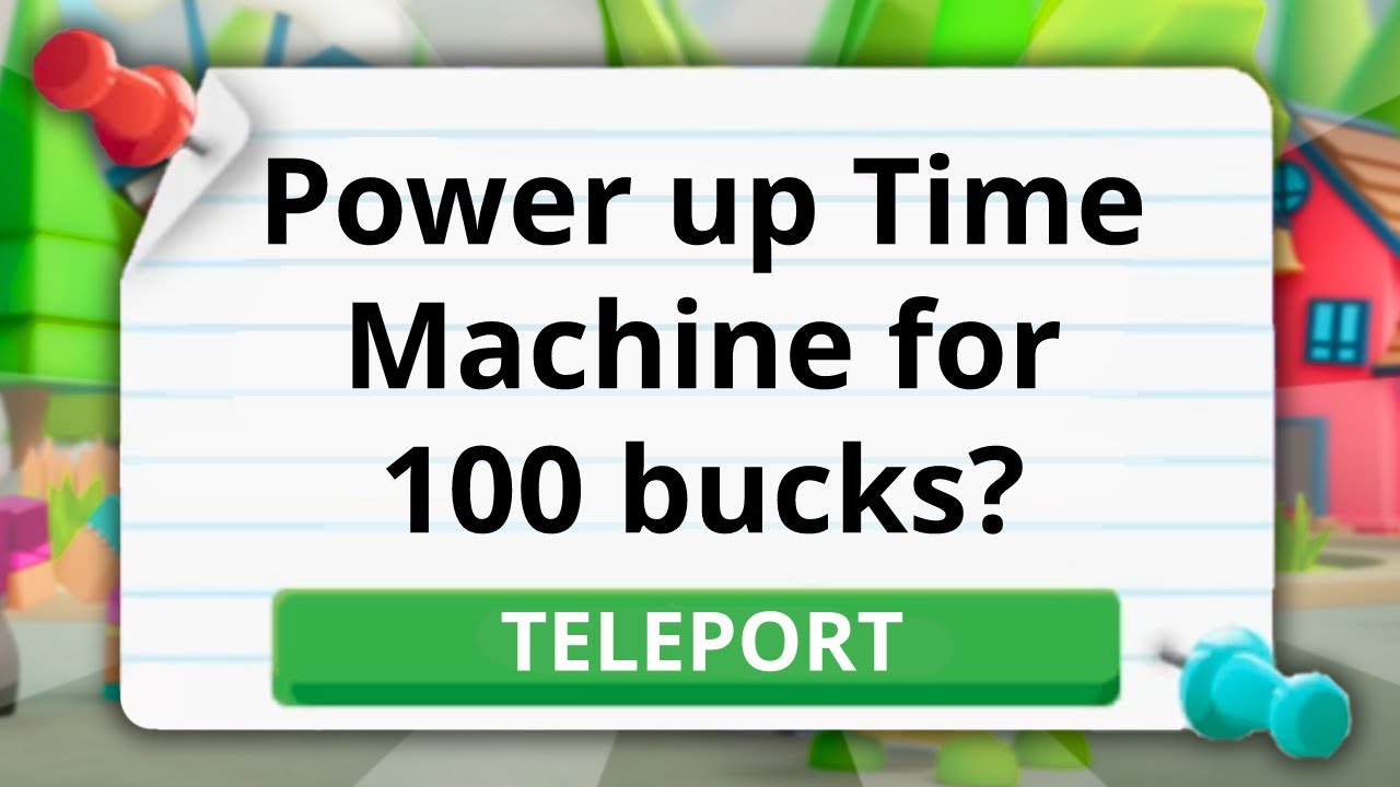 How To Time Travel In Adopt Me - YouTube