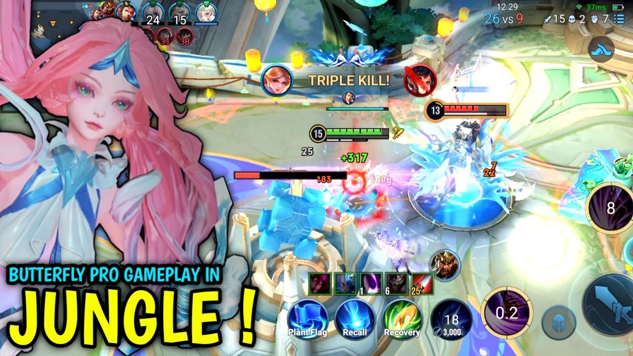 Honor Of Kings : ButterFly Pro Gameplay | Best Build & Tutorial ...
