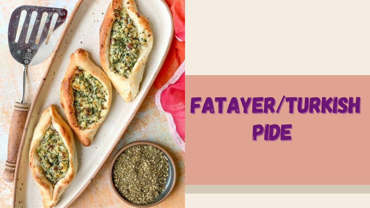 Fatayer/Turkish Pide //Oven Recipe - YouTube
