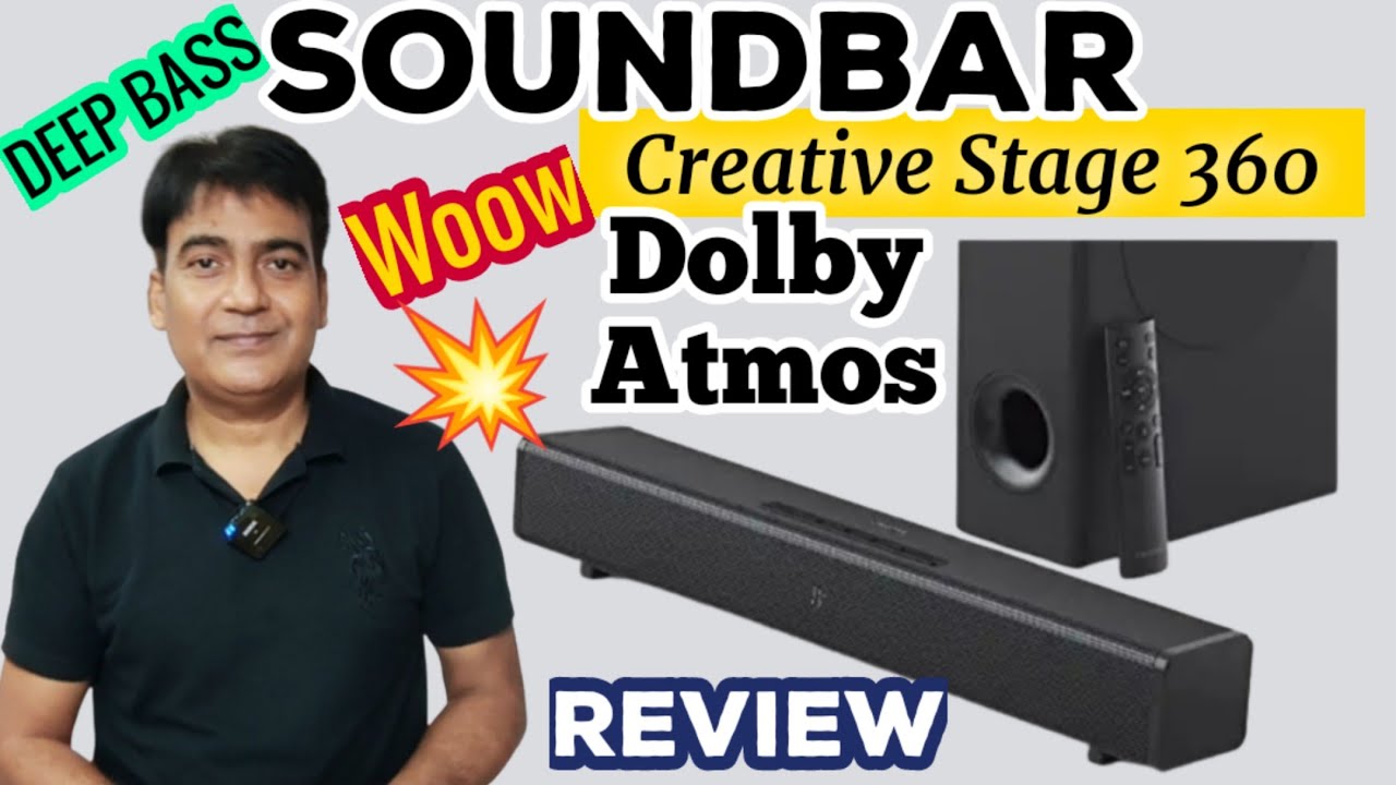 Creative Stage 360 Dolby Atmos 240 Watt Soundbar With Sub Woofer ...