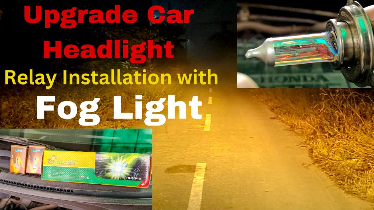 Increase Car Headlight Brightness | How to install Relay | Upgrade Car ...