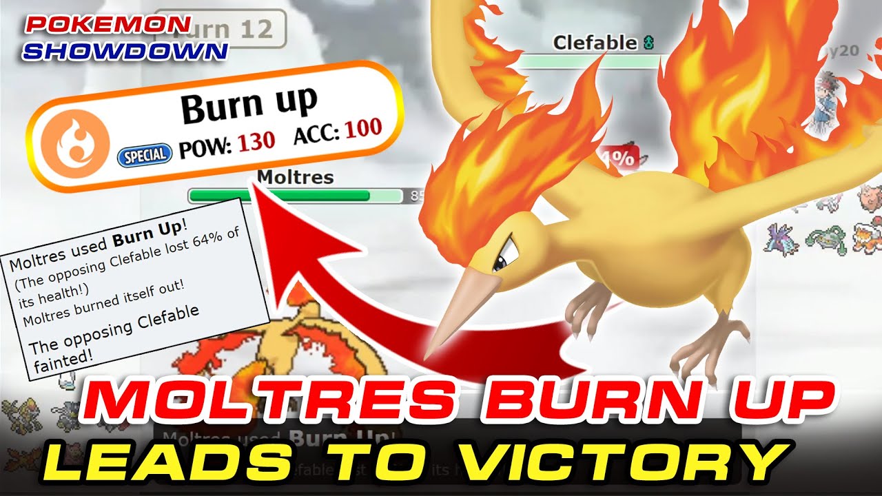 MOLTRES "BURN UP" CLEARING UP THE OPPONENT'S TEAM LEADS TO VICTORY ...