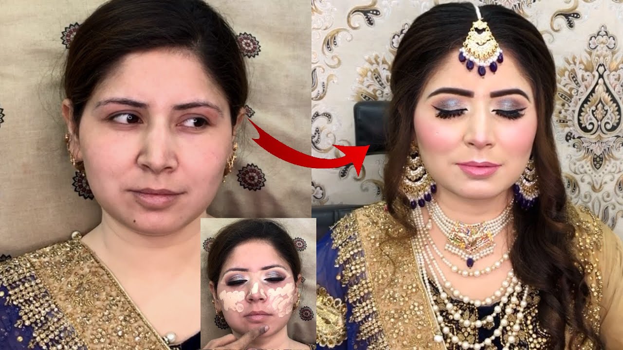 Soft Nikah and engagement makeup tutorial || walima bridal makeup ...