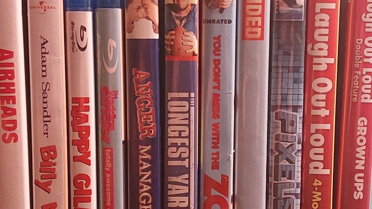 Adam Sandler movie dvd and blu ray collection - YouTube