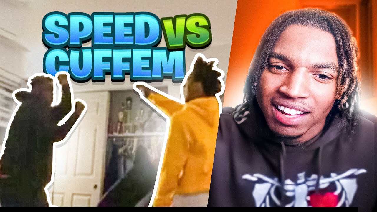 BLOU REACTS TO ISHOWSPEED & CUFFEM SLAP BOXING - YouTube