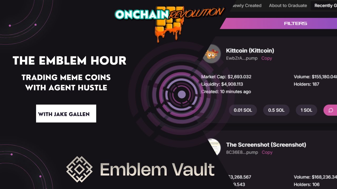 Emblem Vault and Agent Hustle AI: Live Trading with Jake Gallen - YouTube