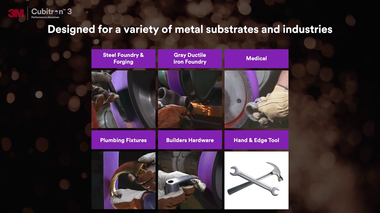 Introducing the NEW 3M™ Cubitron™ 3 Cloth Belt, 1184F - YouTube