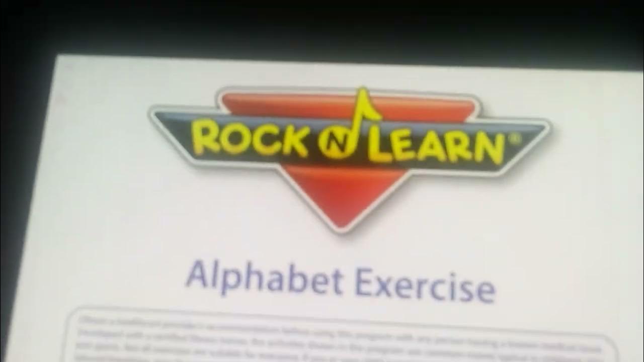 Rock n learn alphabet exercise title screen - YouTube