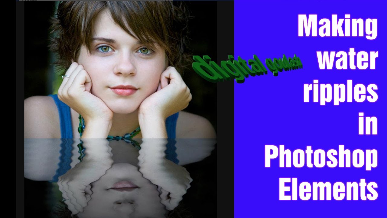 Learn Photoshop Elements - Water Reflection with Ripples - YouTube
