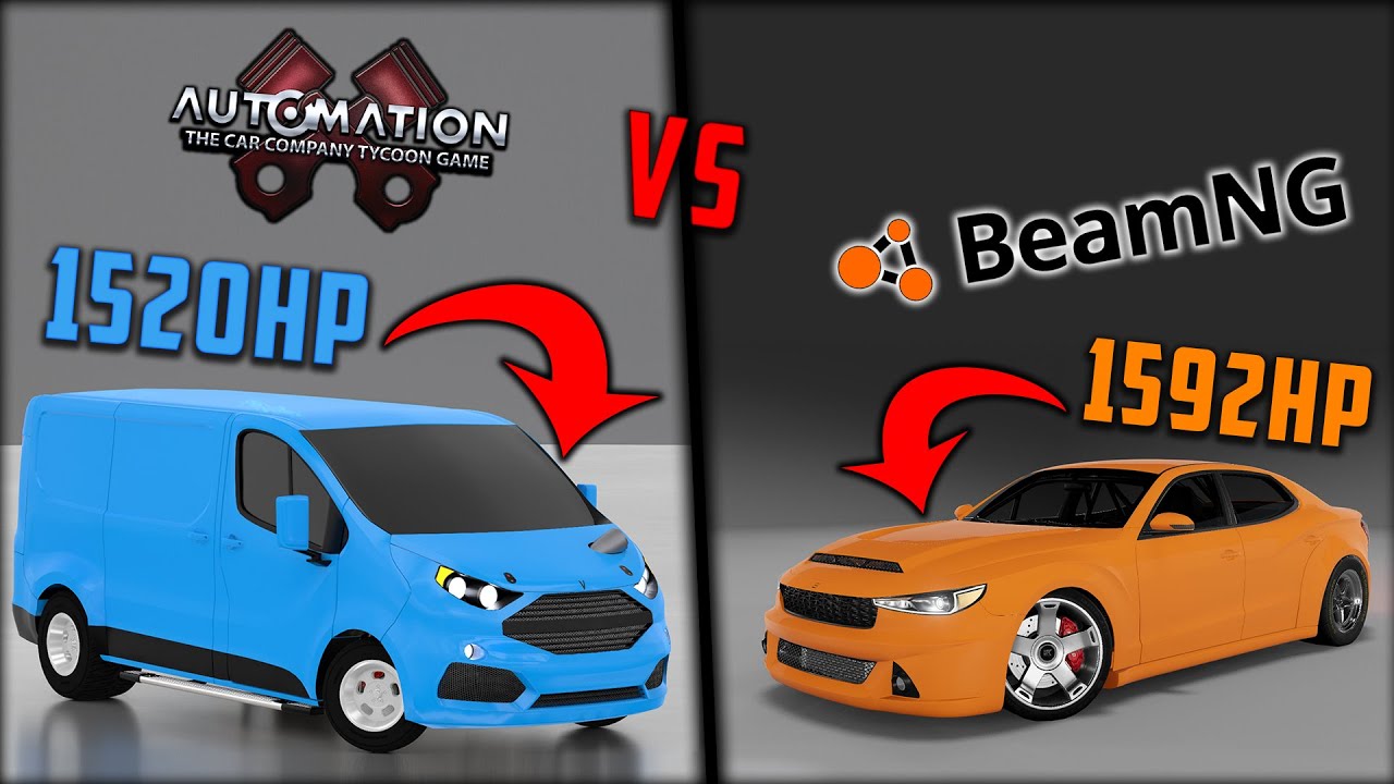 Can I Build A Better Drag Car?? - Automation VS BeamNG - YouTube