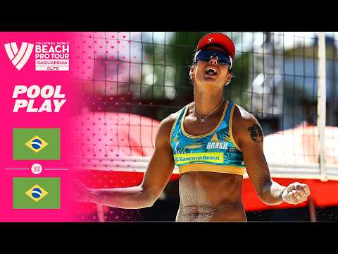 Ana Patrícia/Duda vs. Andressa/Tainá - Pool Play Highlights | Saquarema 2026 #BeachProTour