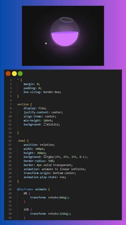 3D Glowing Bottle Using HTML CSS #shorts - YouTube