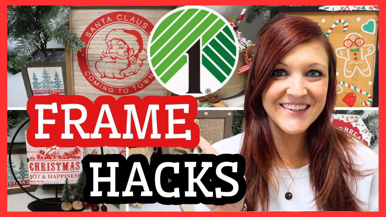 🤯 YOU WON'T BELIEVE WHAT I MADE USING DOLLAR TREE FRAMES | FRAME HACKS | CHRISTMAS CRAFTS 2023 ...