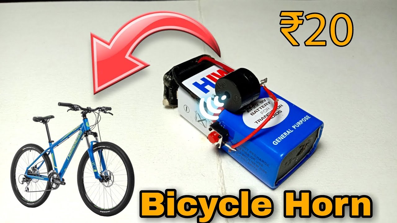 How to make simple bicycle horn at home 😀 - YouTube