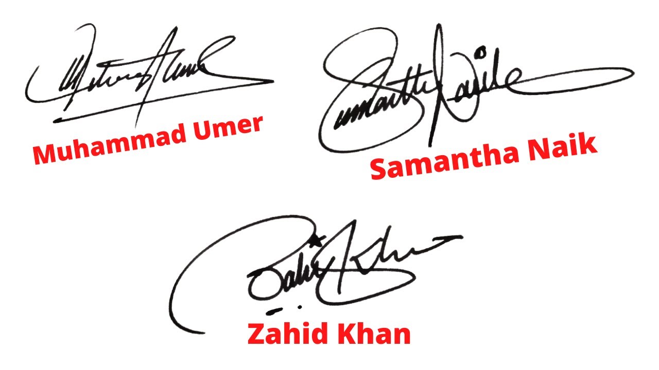 Best Signature Style! Signature Style Of My Name! How To Find A ...