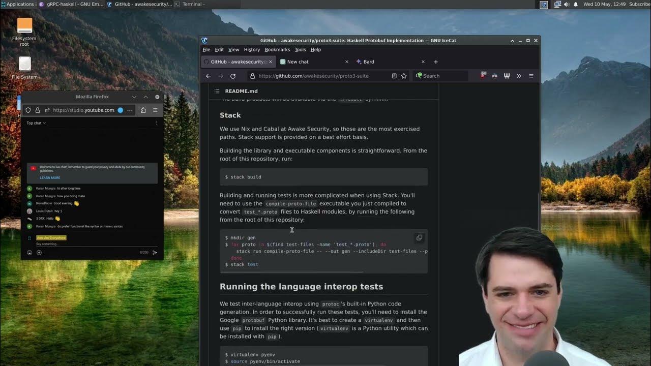 Adventures in Coding Day 2: Playing around with gRPC for Haskell - YouTube