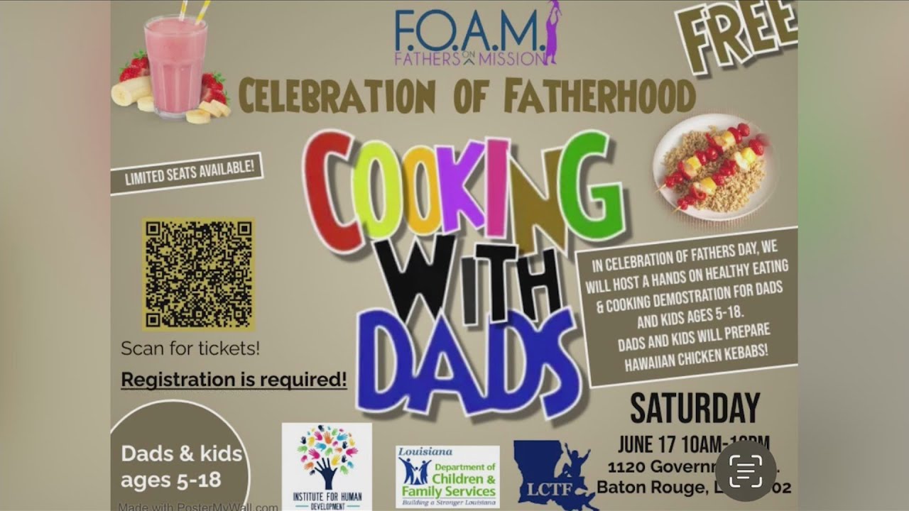 Fathers on a Mission will host a free cooking class for dads and ...