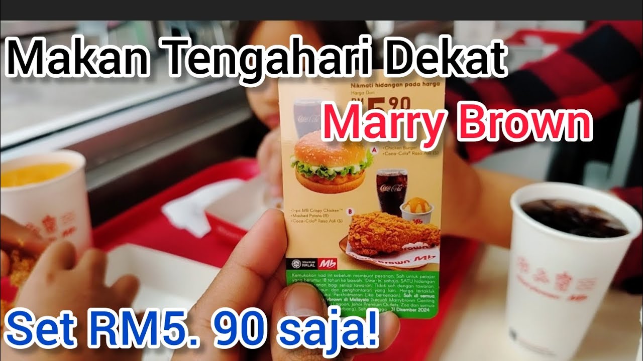 Makan Dekat Marry Brown Set Pelajar RM5. 90 saja! Set Ayam Kari dia punya sedap! - YouTube
