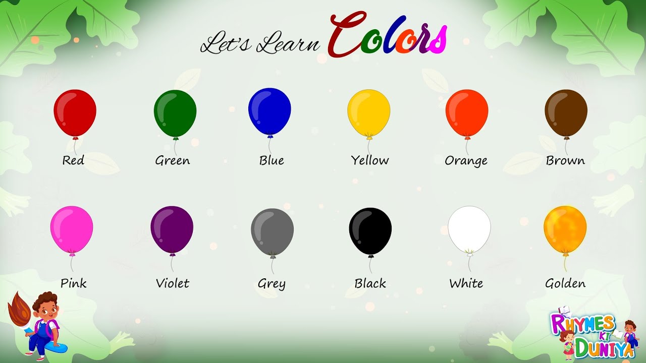 Learn Colors Name In English | Color Videos For Kids | Learn to write ...