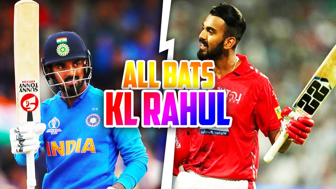 All Bats Used by KL Rahul | Evolution Of KL Rahul's Bat - YouTube