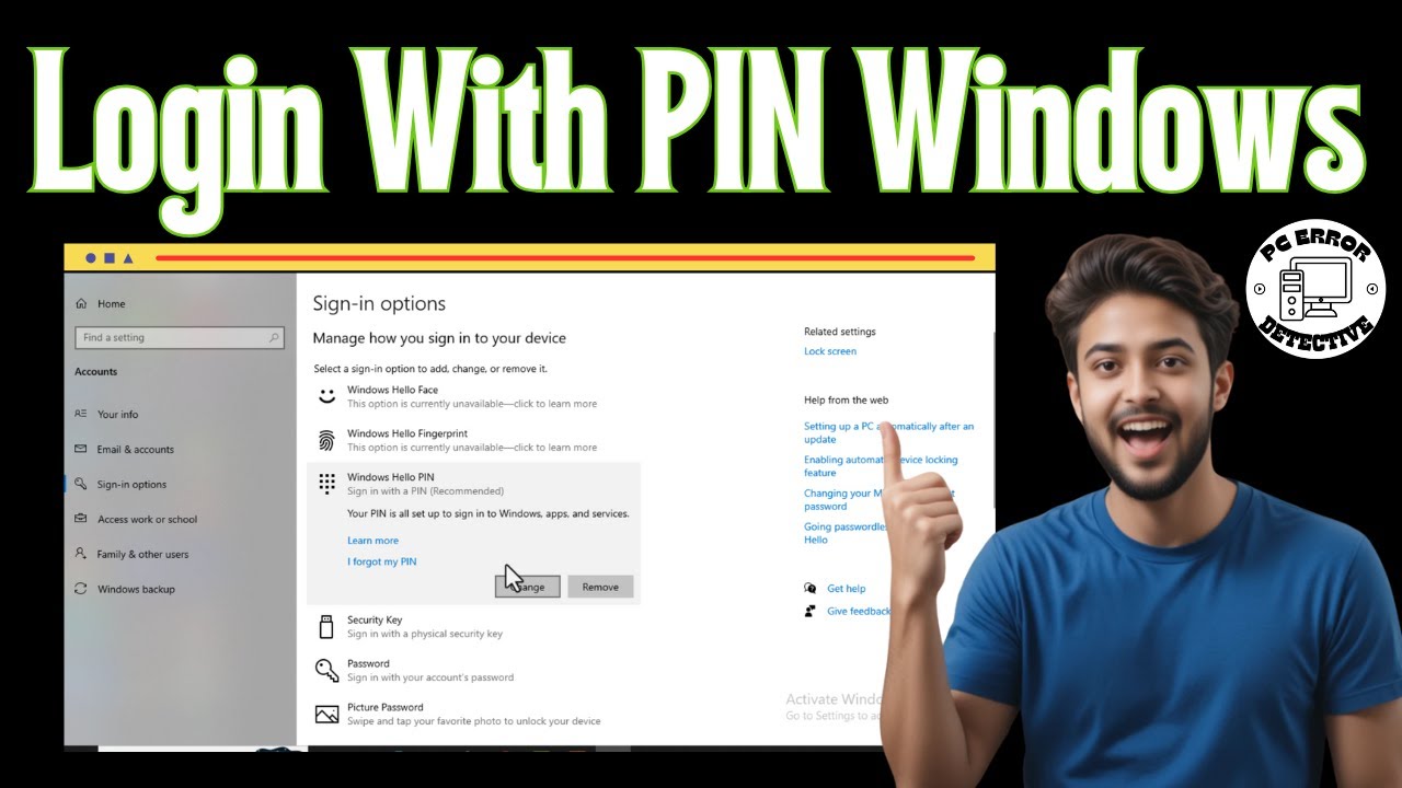 How To Login With Pin In Windows 10 | Quick & Easy Setup (2025) - YouTube